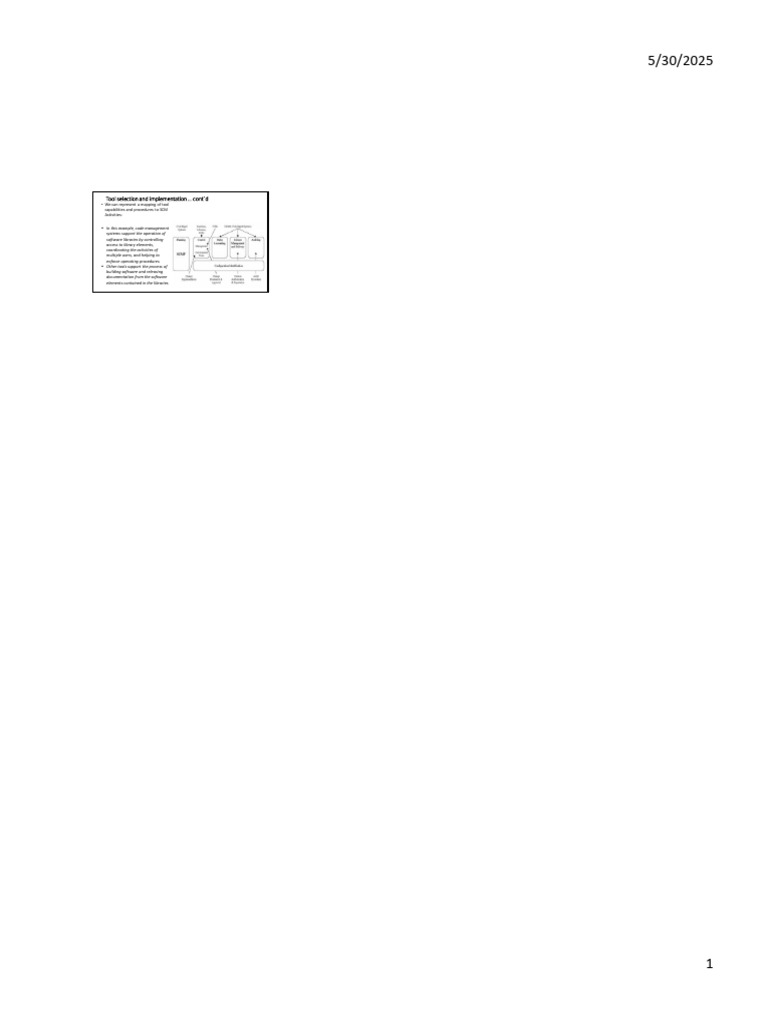 Tool Selection and Implementation Cont'd | PDF
