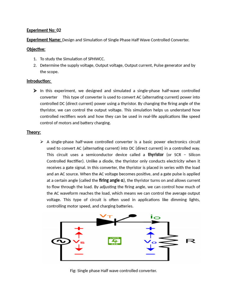 Experiment No 2 | PDF | Rectifier | Alternating Current