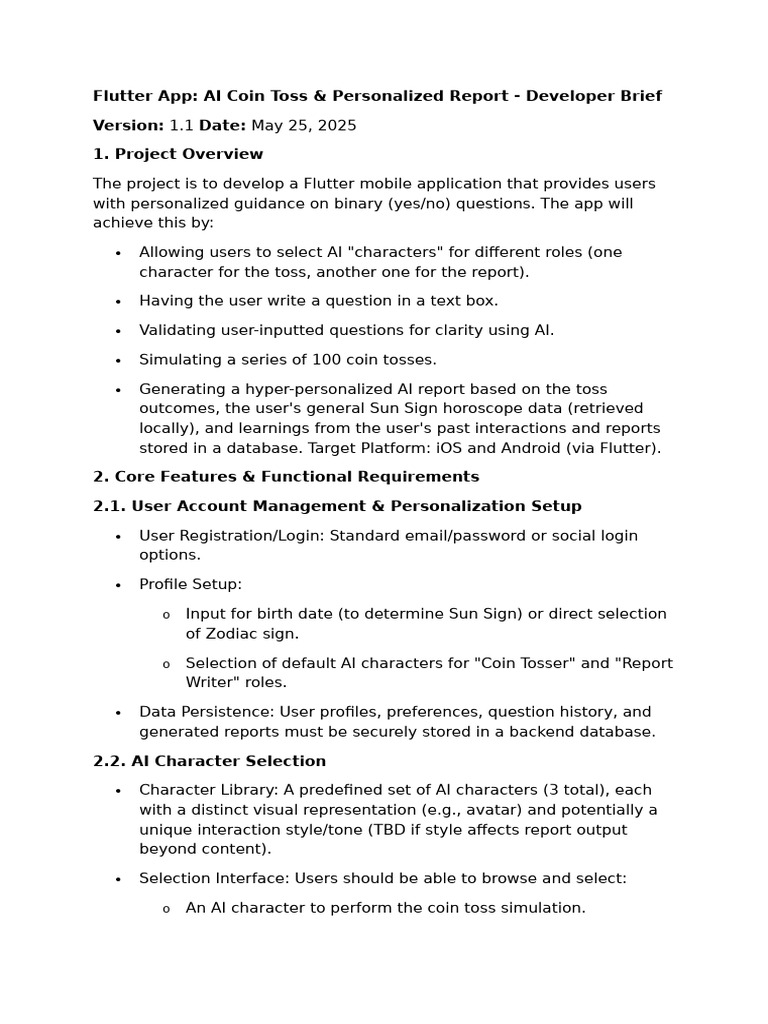 Flutter App Descrptn For DevV2 | PDF | Artificial Intelligence | Intelligence (AI) & Semantics