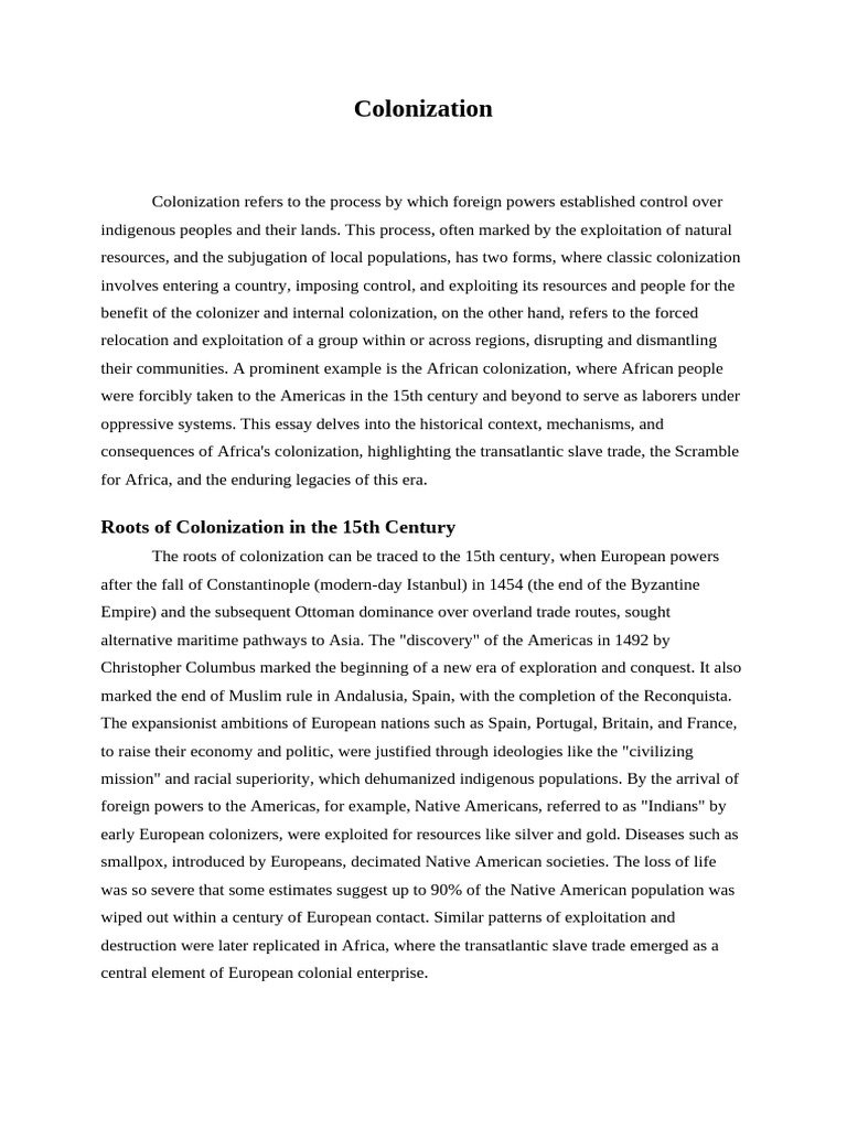 123 Colonization | PDF | Abolitionism In The United States | Abolitionism