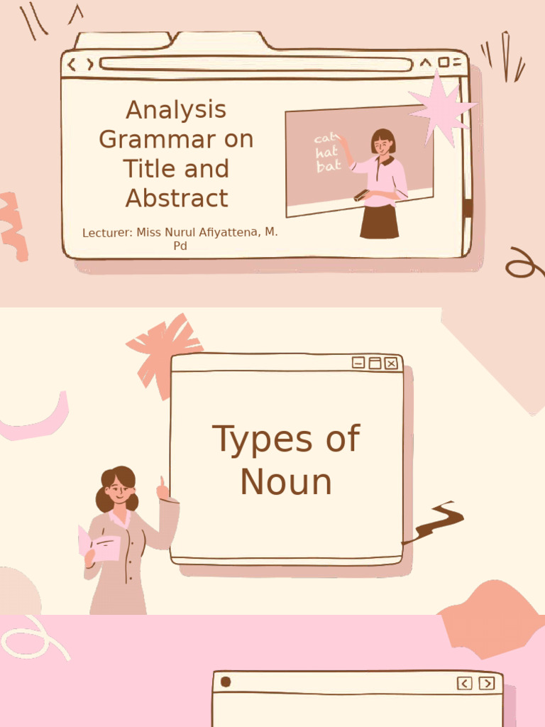 Analysis Grammar On Title and Abstract | PDF | Grammatical Tense | Noun
