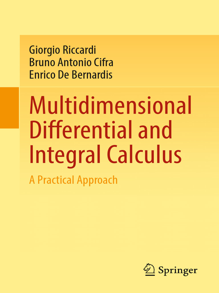Multidimensional Differential and Integral Calculus | PDF | Calculus | Mathematical Analysis