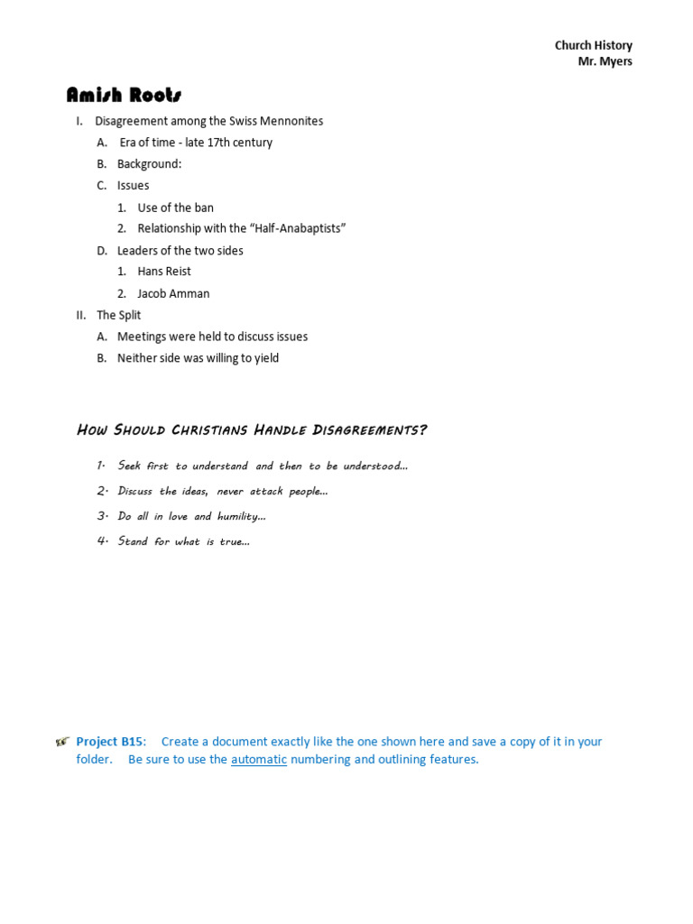 Word 15 Lesson Notes | PDF