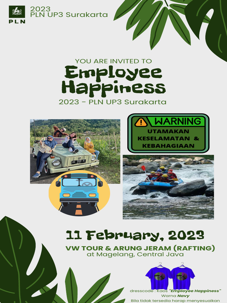 Undangan Employee Happiness Up3 Surakarta | PDF