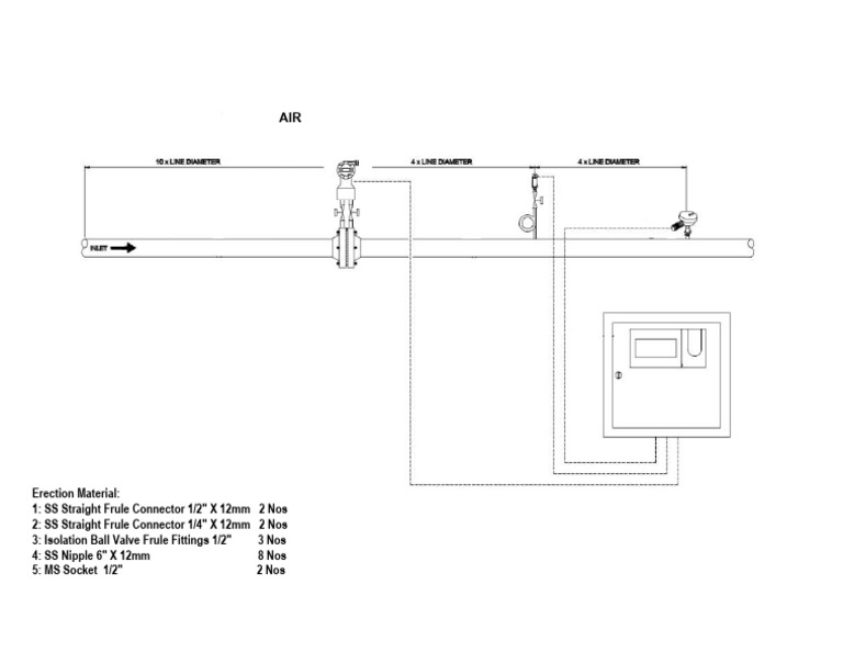 Air Flow Meter Installation Layout | PDF