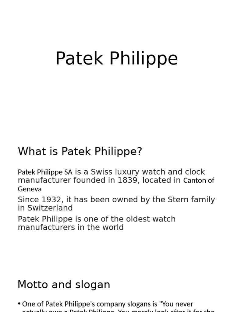 Patek Philippe | PDF