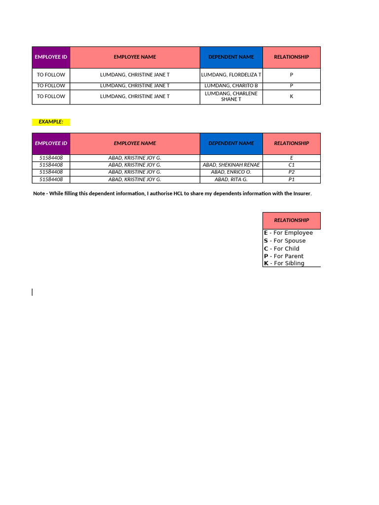 Hmo Dependent Declaration Form | PDF