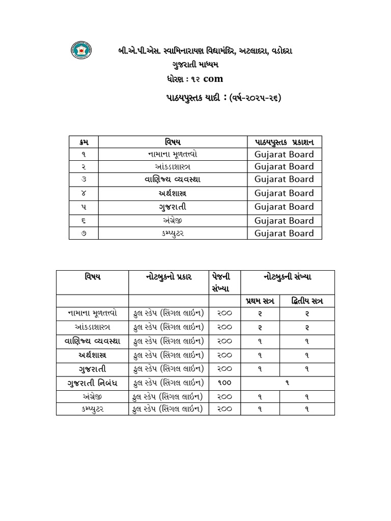 12 Commerce Book List Pdf