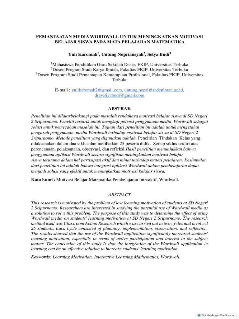 Tugas 3 Karya Ilmiah(Yuli) | PDF