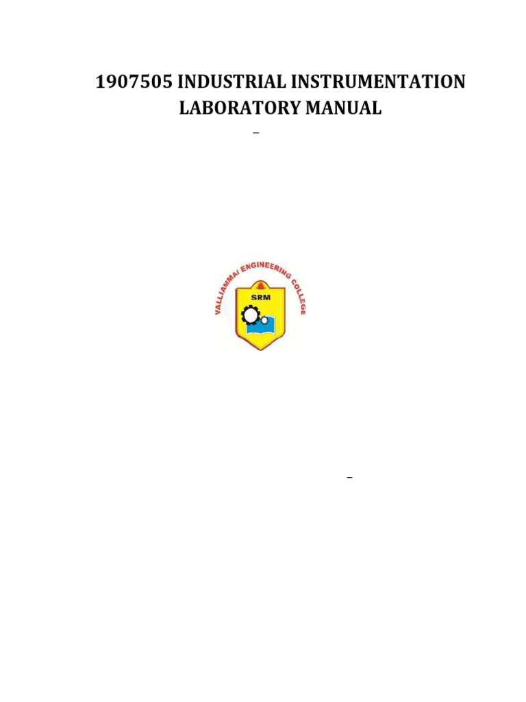 Industrial Instrumentataion Laboratory Manual | PDF ...