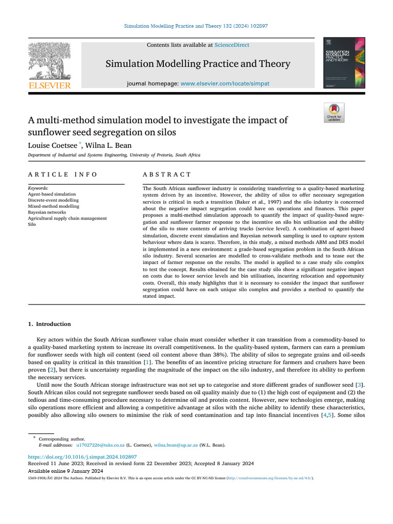 A Multi-method Simulation Model to Investigate the Impact Of | PDF | Bayesian Network | Agent ...