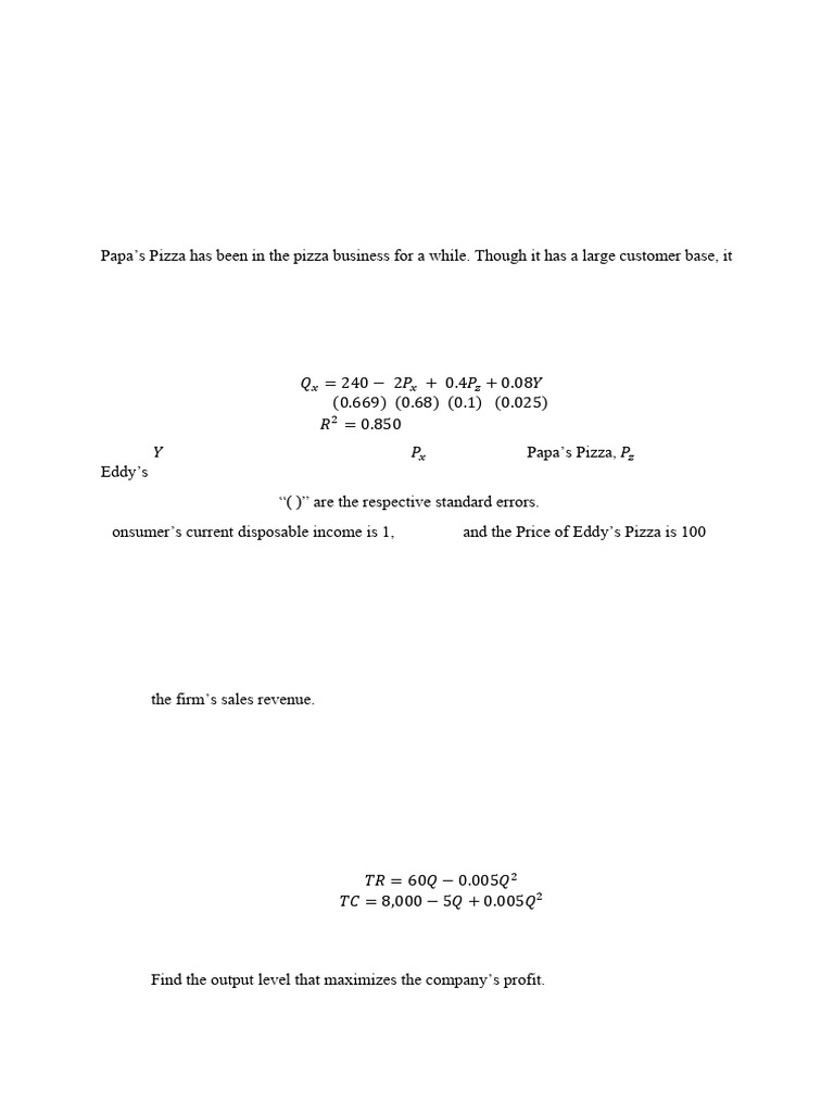 Managerial Economics Tutorial Questions 2024 | PDF | Demand | Profit ...