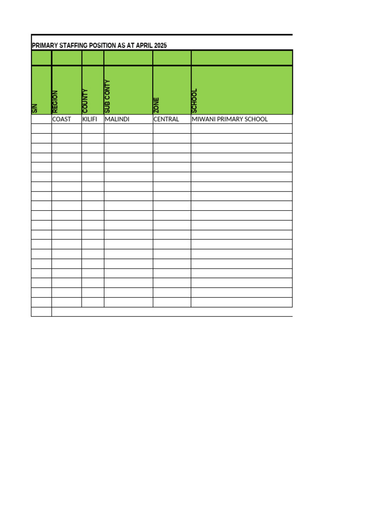 Updated Staffing Position 2025 1 | PDF