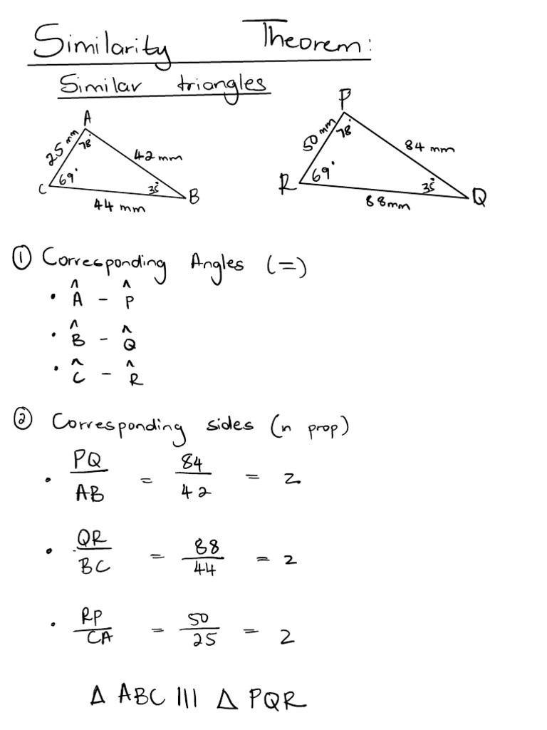 Similarity Theorem | PDF