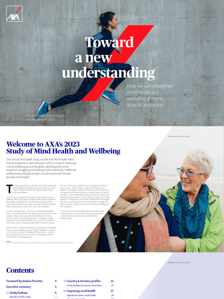 Axa Mind Health Study 2023 | PDF | Cost Of Living | Mental Health