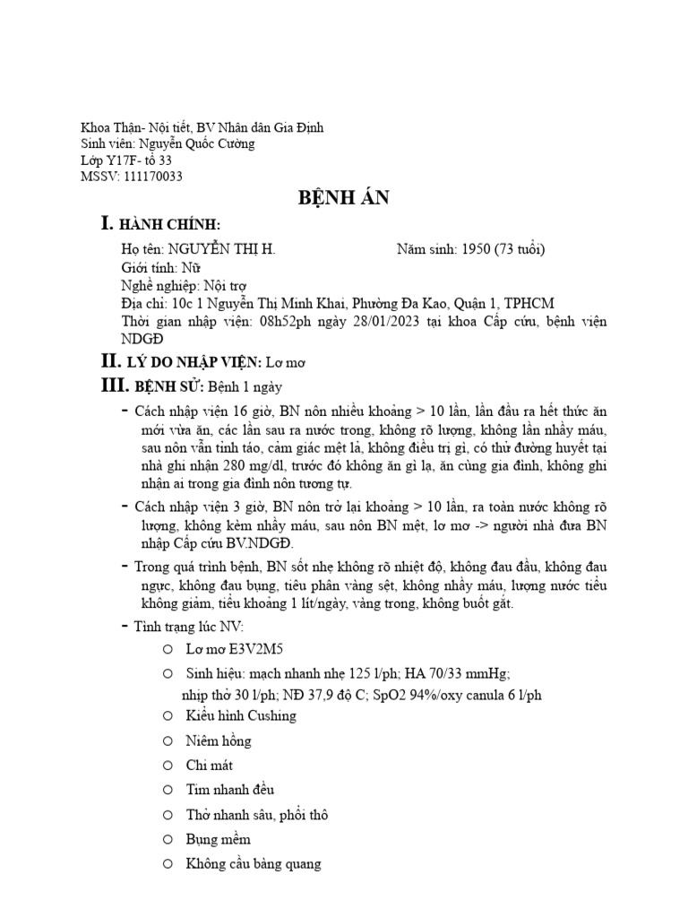 2. BA Thận Thi Minicex 1 | PDF