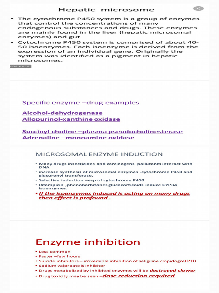 Hepatic Microsomal Enzymes | PDF