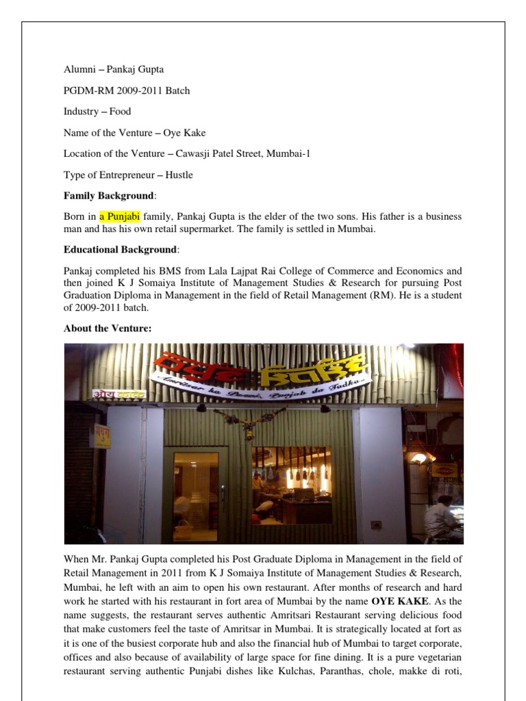 Alumni | PDF | Food And Drink | Restaurant And Catering