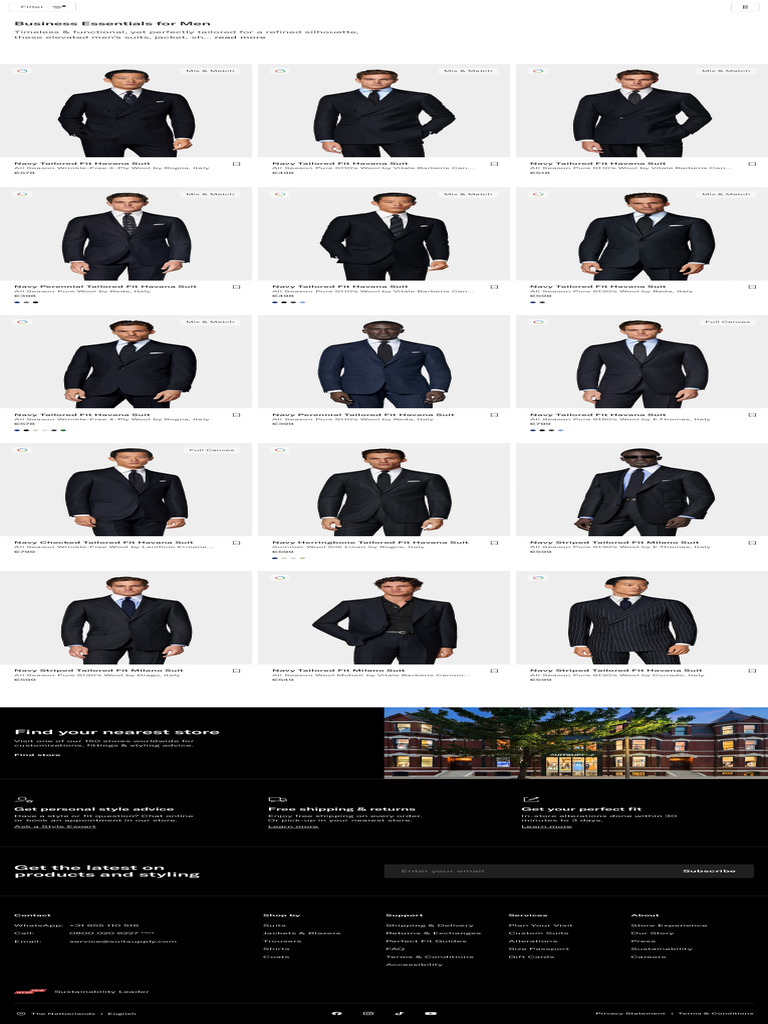 Premium Men's Suits Collection | PDF | Fashion | Clothing