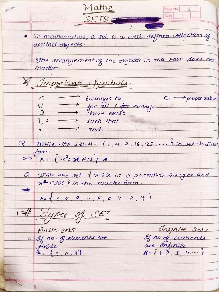BCA 1st Year Sets Notes | PDF | Mathematical Logic | Mathematics