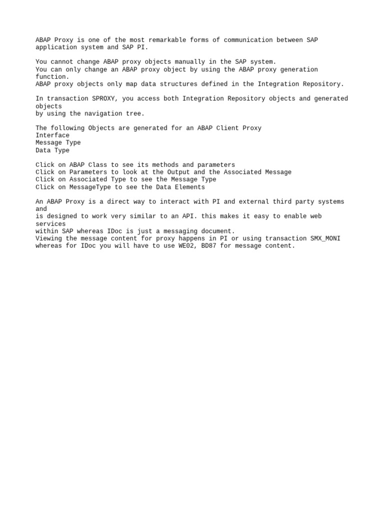 Abap Proxy | PDF