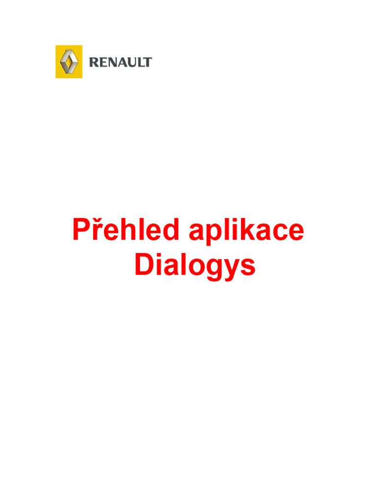 Dialogyshelp Renault | PDF