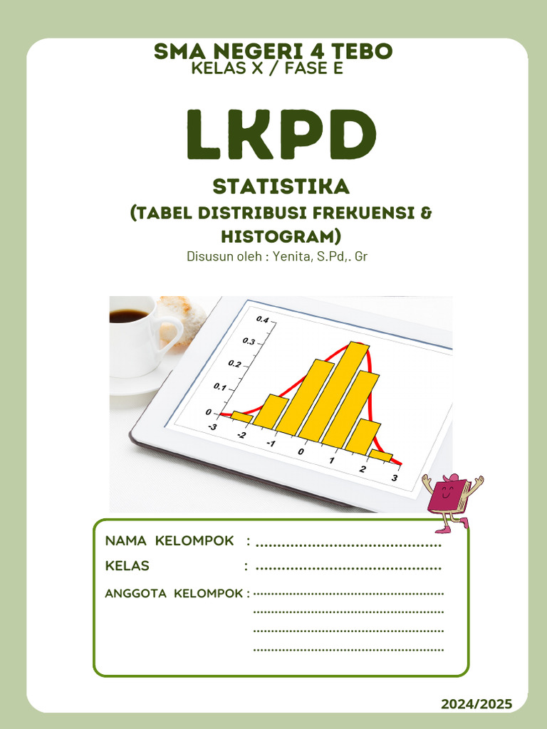 LKPD Statistika - Tabel Distribusi Frekuensi Dan Histogram Kelas X ...