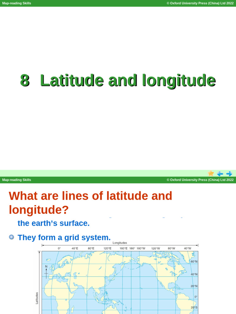 MR8 Latitude Longitude e | PDF | Equator | Latitude