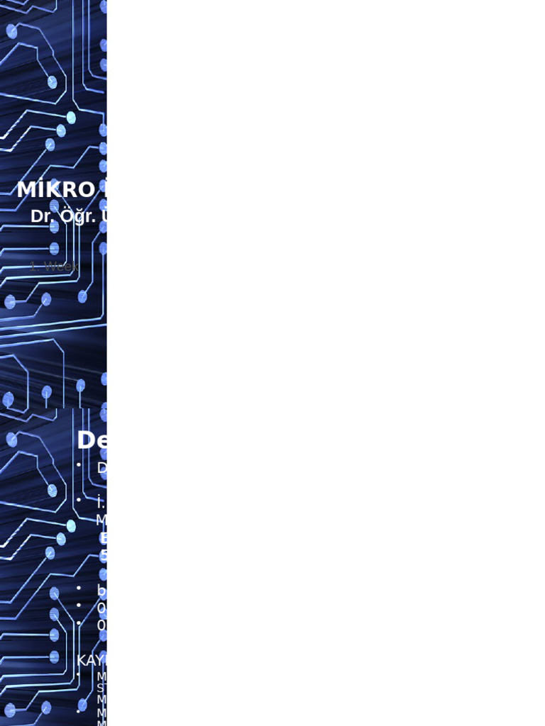 Microprocessor 1 Week1 | PDF | Computer Data Storage | Random Access Memory