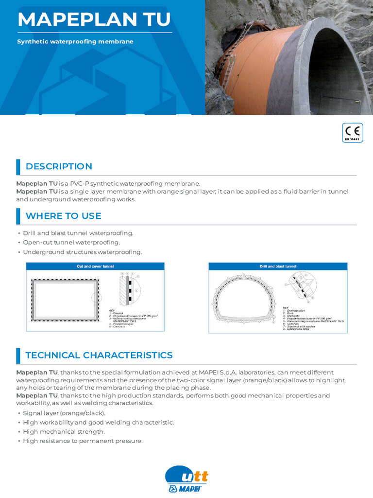 1 07617 Mapeplan-Tu en | PDF | Membrane | Waste