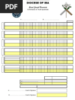 Badminton Score Sheet | PDF
