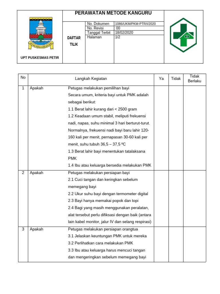 Daftil PMK Edit 1 | PDF