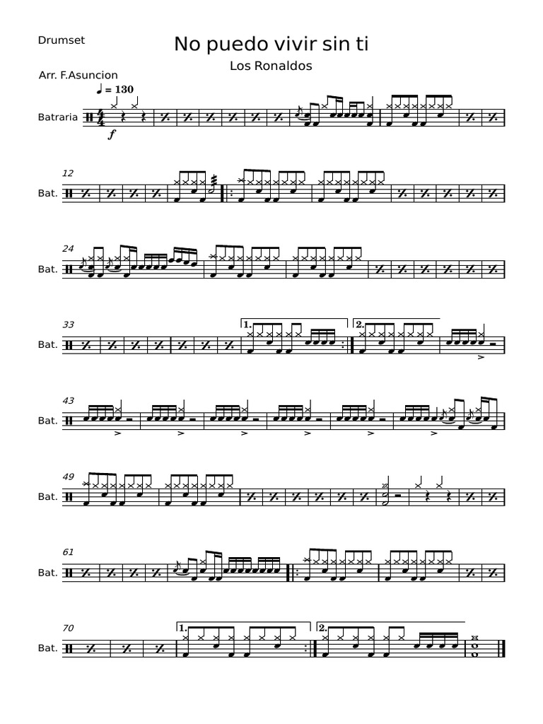 Los Ronaldos: No Puedo Vivir Sin Ti | PDF