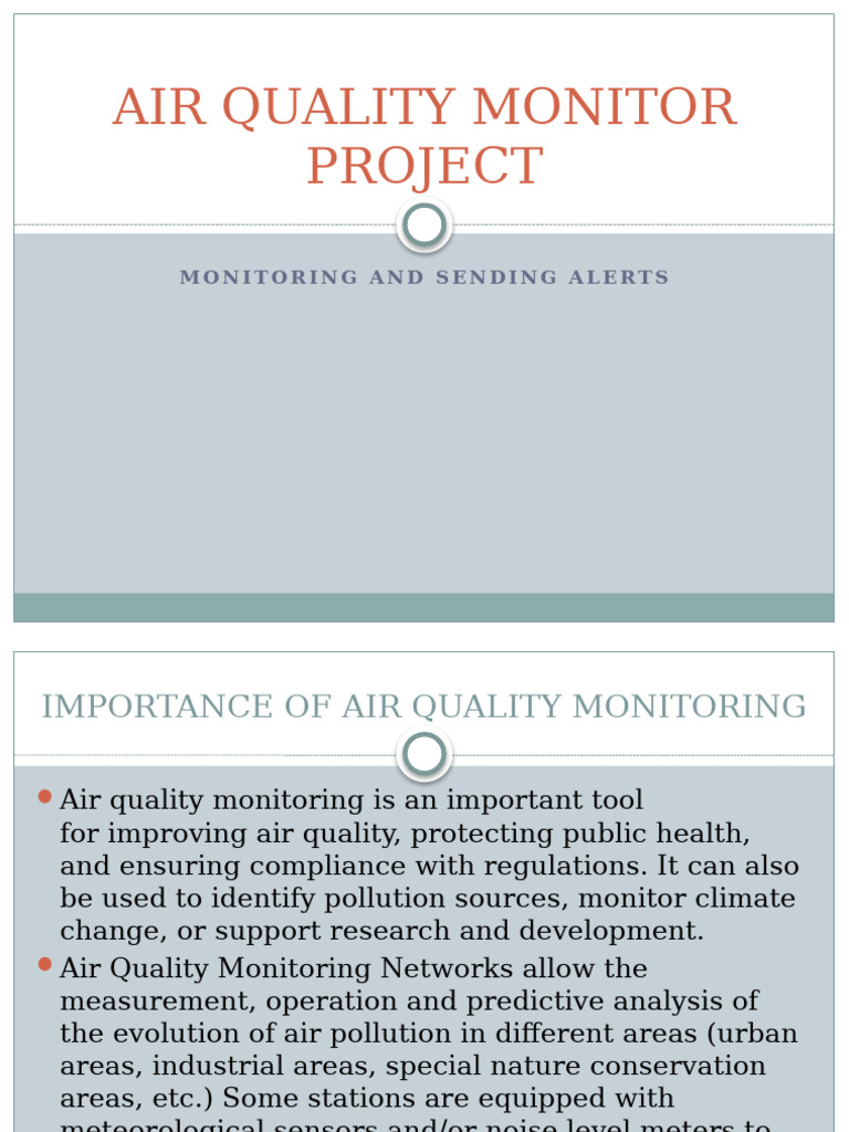 Air Quality Monitoring Project Overview | PDF | Environmental ...