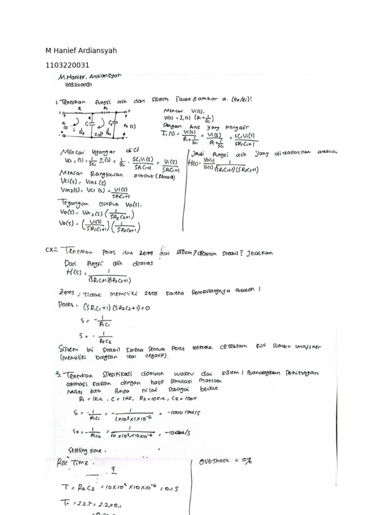 M Hanief Ardiansyah UAS SKD | PDF