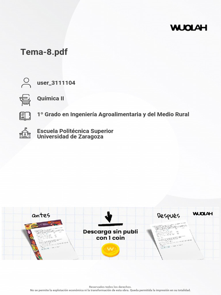 Wuolah Free Tema 8 | PDF