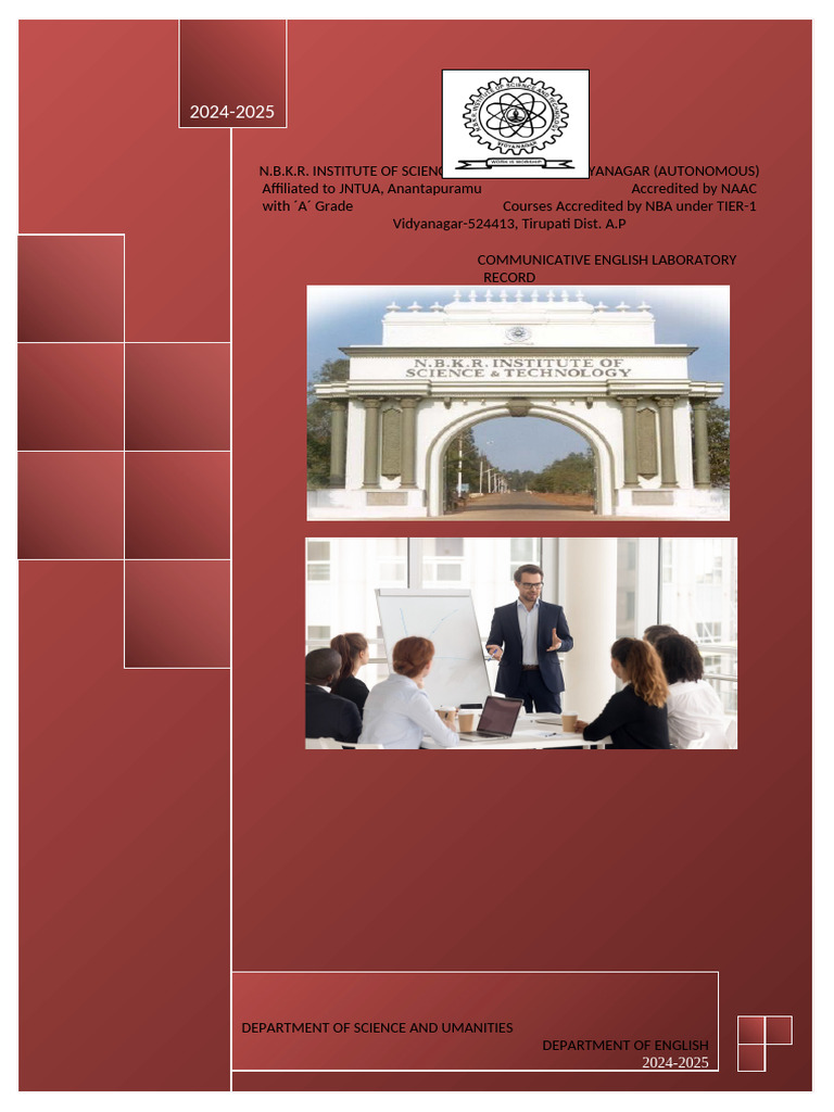 Ce Lab Record Nbkrist 2024 | PDF | English Language | Stress (Linguistics)