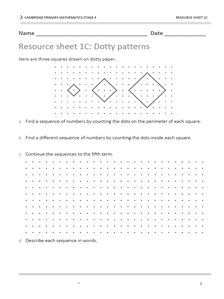 Prim Maths 4 2ed TR Resource 1c | PDF