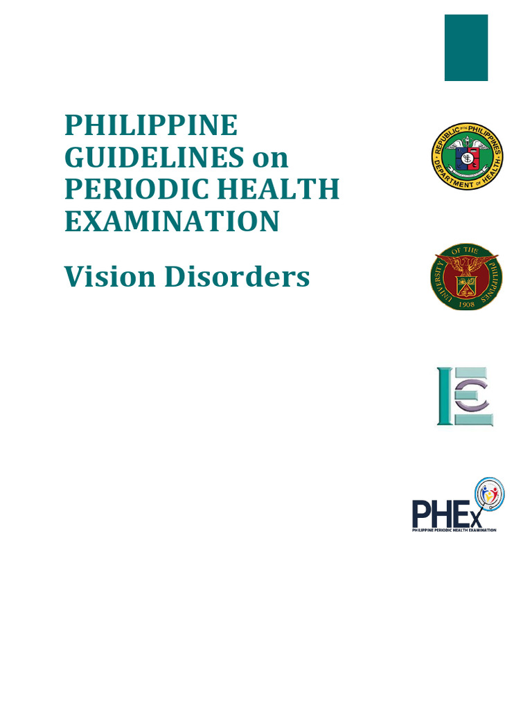 Philippine Guidelines on Vision Exams | PDF | Visual Impairment | Human Eye