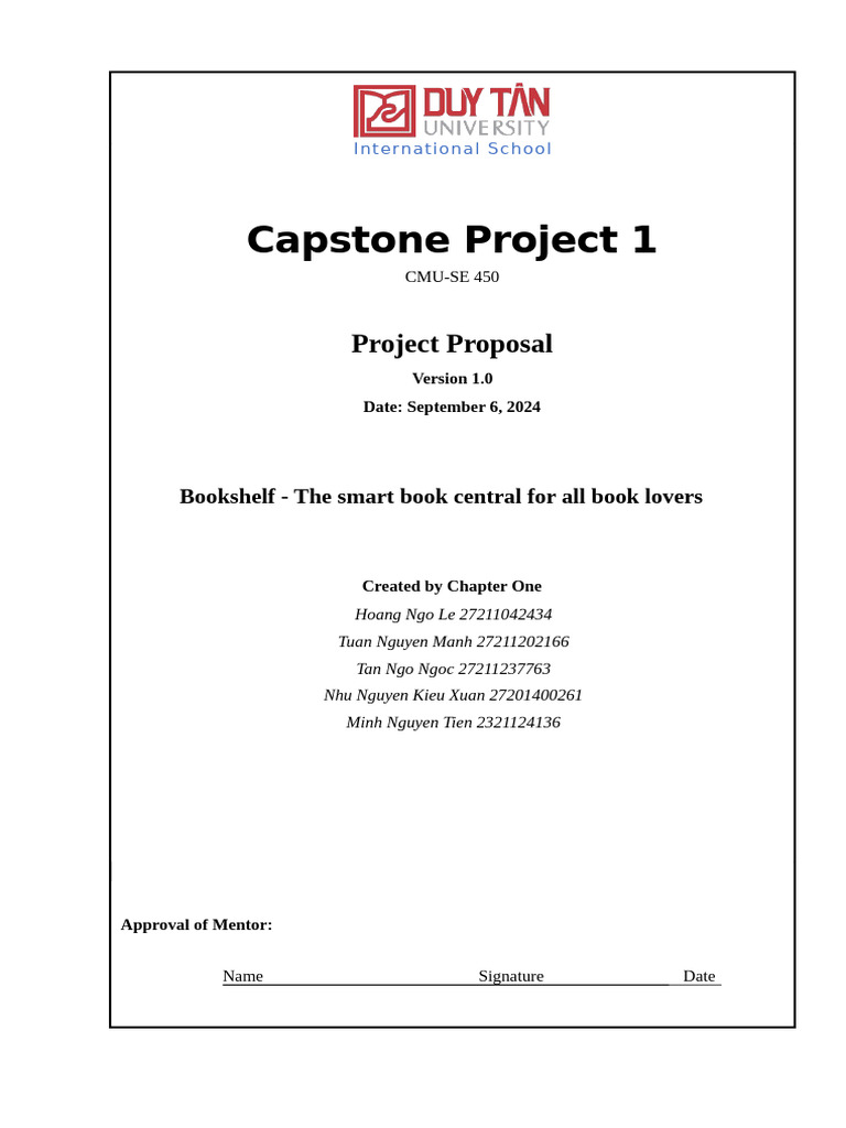 Bookshelf-Capstone Project Proposal | PDF | Scrum (Software Development ...