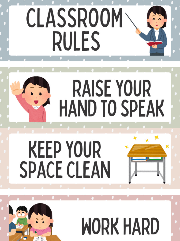 Essential Classroom Rules for Students | PDF
