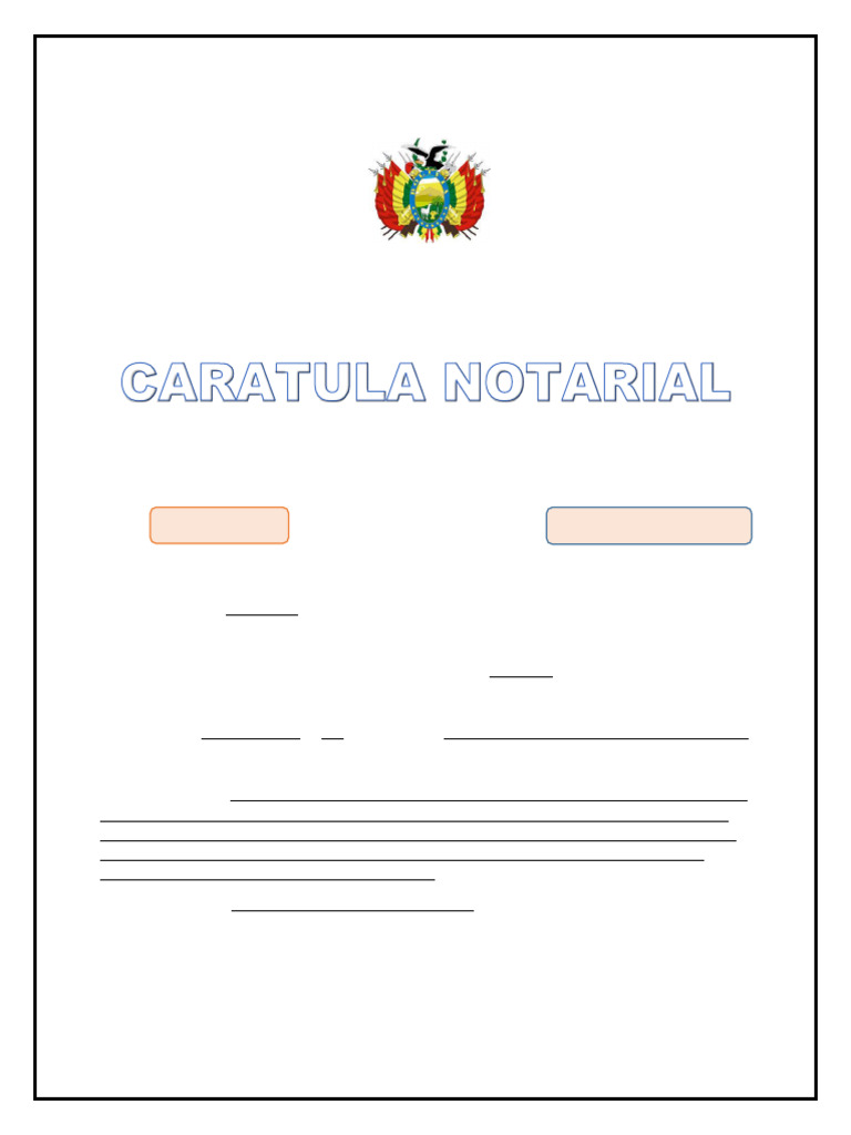 Caratula Notarial | PDF
