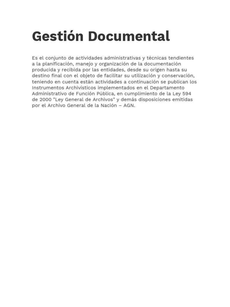 Gestión Documental | PDF