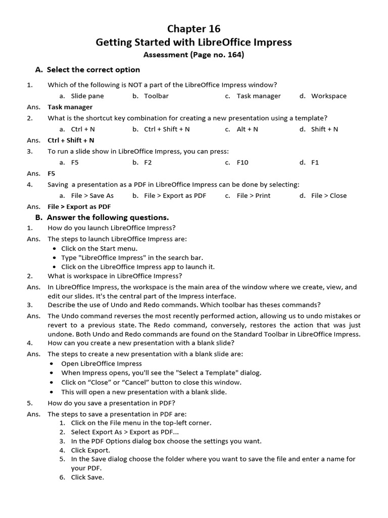 Chapter 16 Getting Started With LibreOffice Impress | PDF | Ibm Pc Compatibles | Graphical User ...