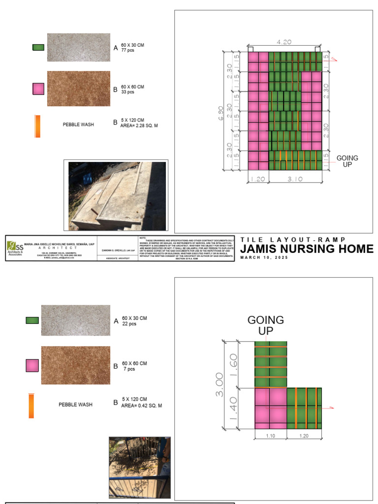 3 12 25 Jamis Nursing Home Ramp Tile Layout | PDF