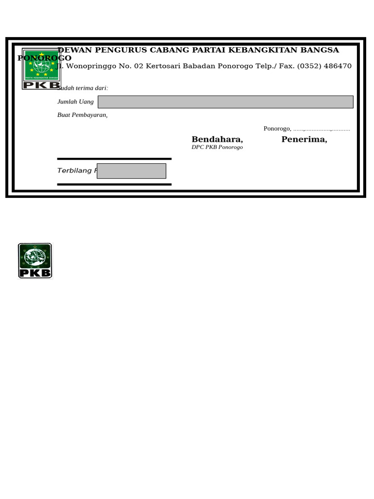KWITANSI | PDF