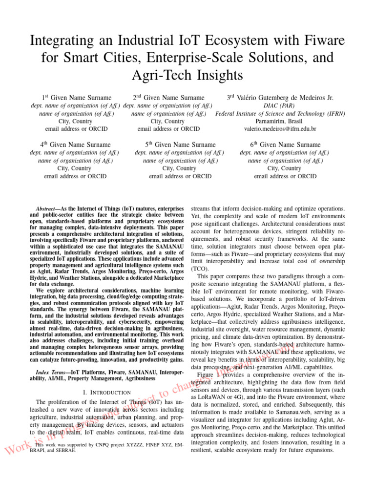 Latin IoT IEEE Conference Template | PDF | Internet Of Things | Artificial Intelligence