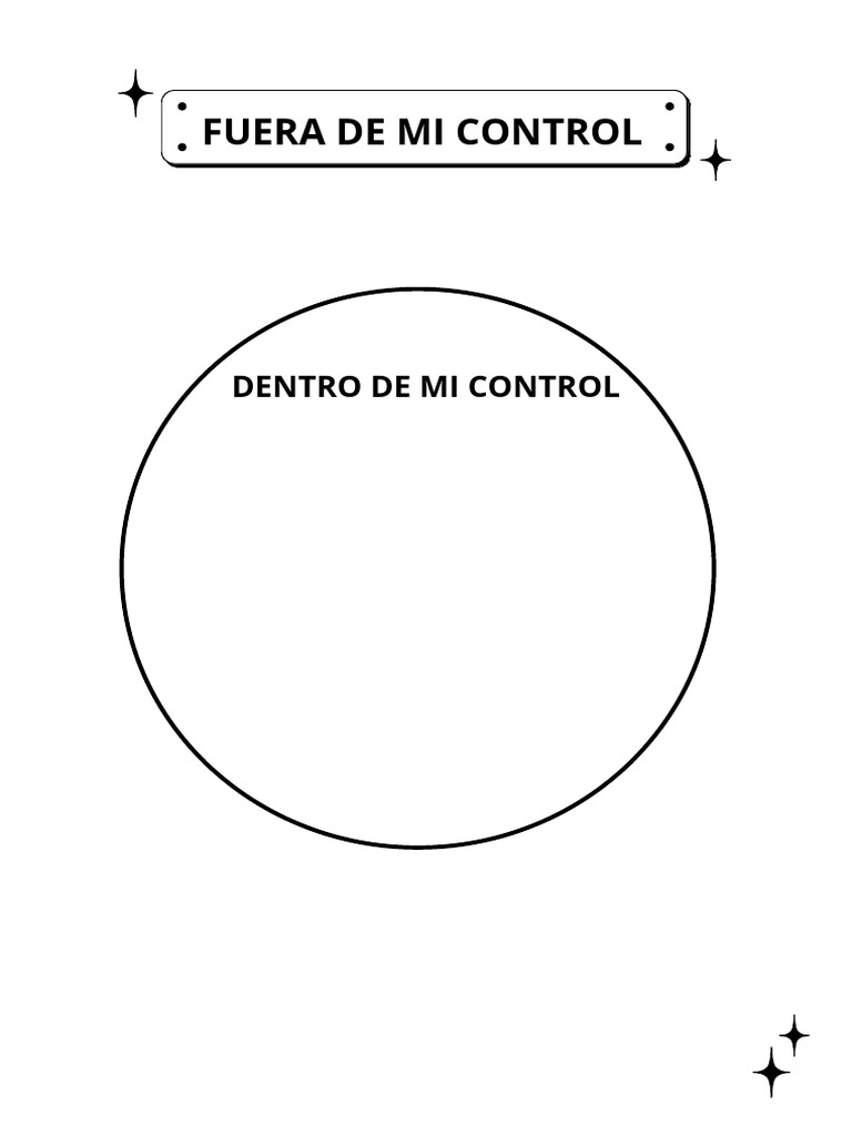 Fuera y Dentro de Mi Control | PDF