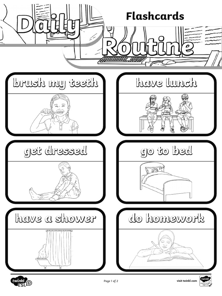 Daily Routines 3° Basico 2025 | PDF