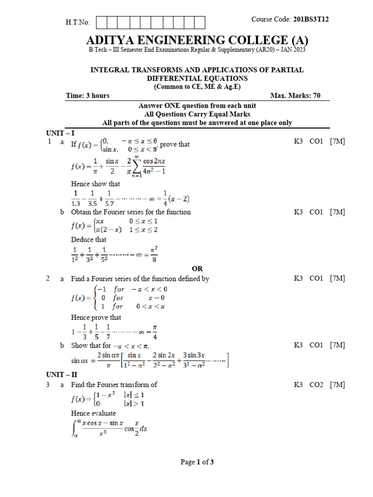 16792149693integral Transforms and Applications of Partial Differential Equations | PDF ...